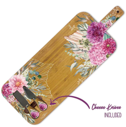 Lisa Pollock Serving Board And Knives Set 2 – More Than News