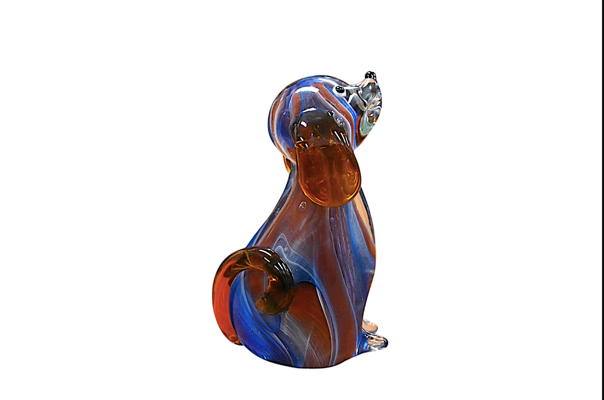 Rikaro Gleaming Dog Pup Glass Figurine – More Than News